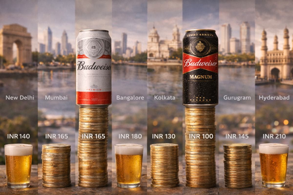 Budweiser Beer Can Price In India: City-Wise Cost Breakdown